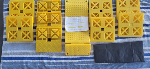 GarfatolRv RWH-XK-203 High Polyethylene RV Leveling Blocks with Slanted ...