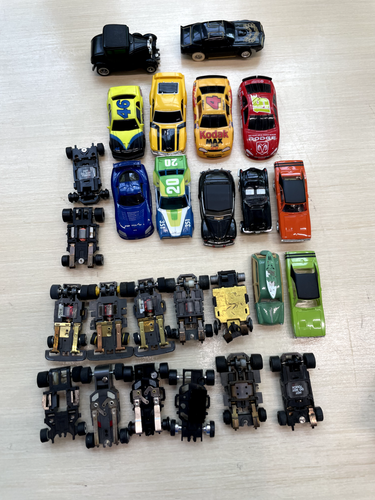 MISC HO SLOT CAR BODY BODIES CHASSIS TYCO AFX Lifelike T-Jet Parts Lot ...