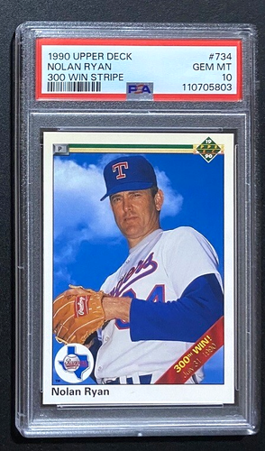 1990 UPPER DECK - NOLAN RYAN TEXAS RANGERS - PSA 10 GEM - HOF MLB ONE DAY SALE | eBay