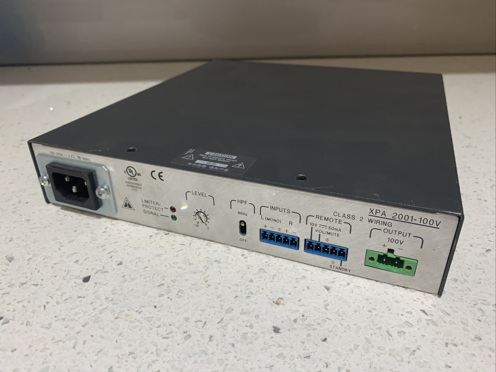 Extron XPA 2001-100V Compact Xtra Power Amplifiers 50/60Hz Pro Audio A ...