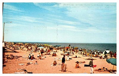 Postcard BEACH SCENE Rehoboth Beach Delaware DE o/19 AU4877 | eBay