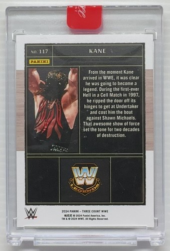2024 Panini Three Count WWE Kane #11/40 | eBay