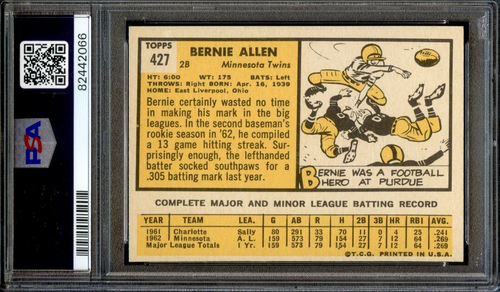 1963 Topps - #427 Bernie Allen for sale online | eBay