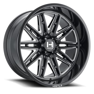 20 inch 20x10 Hostile Maniac Blade Cut wheels rims 5x150 -19 | eBay
