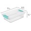 Sterilite Small Clip Box Clear Storage Tote Container with Latching Lid ...
