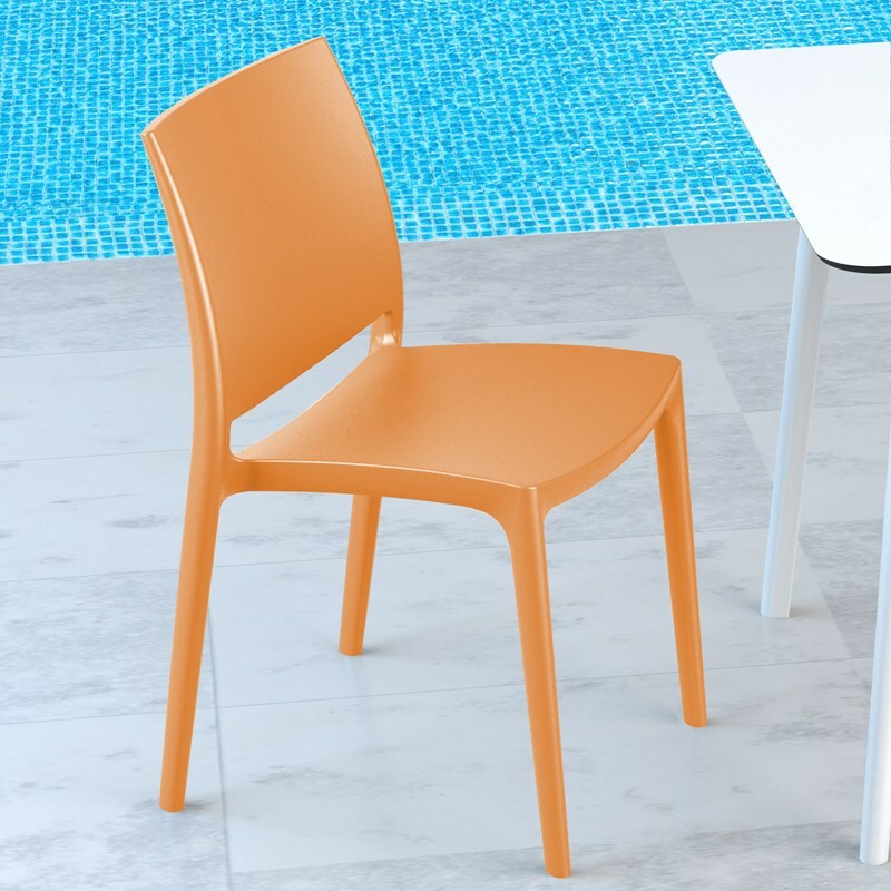 Compamia Maya Patio Dining Chair in Orange | eBay