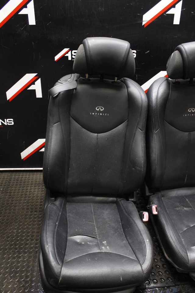 2009-2013 Infiniti G37 Convertible Seats Pair OEM Black Leather | eBay