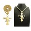 NEW 2PAC 4EVER CROSS PENDANT & 24" CUBAN/ROPE CHAIN HIP HOP NECKLACES ...