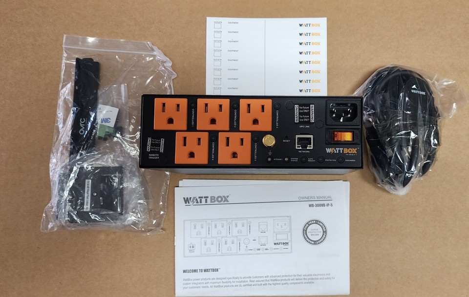 WATTBOX WB-300VB-IP-5 Power Conditioner with Auto Reboot OVRC enabled ...
