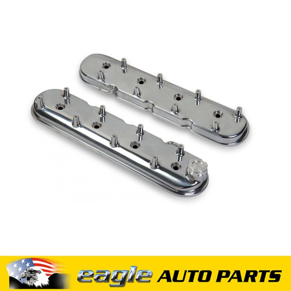 Holley Aluminum Chev LS Rocker Covers 4.8, 5.3, 5.7, 6.0, 6.2, 7.0L ...