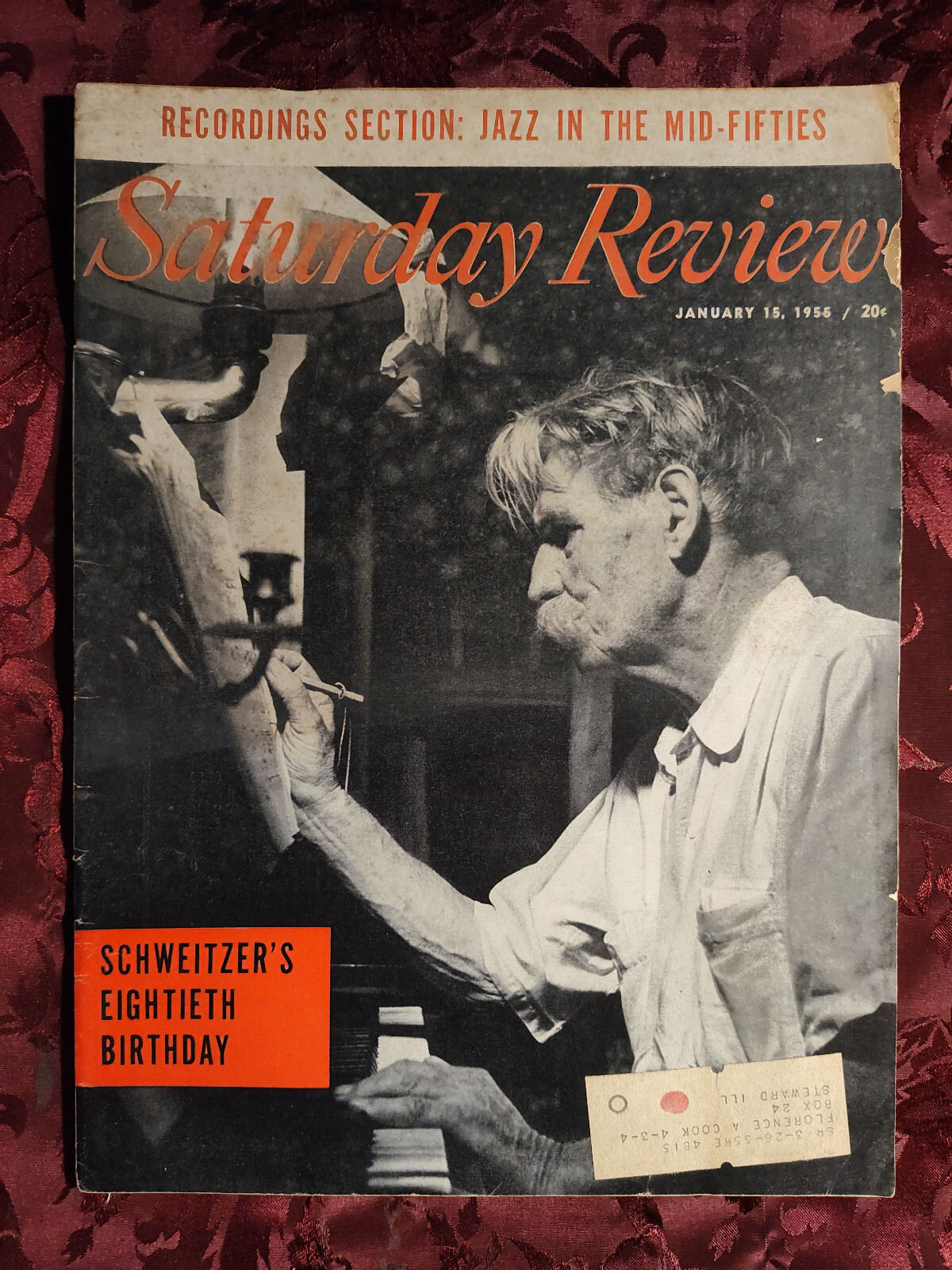Saturday Review January 15 1955 ALBERT SCHWEITZER J SEELYE BIXLER JOHN ...
