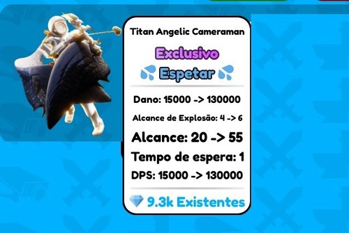 TOILET TOWER DEFENSE TITAN ANGELIC CAMERAMAN | eBay