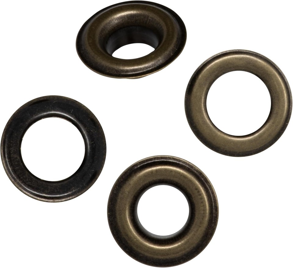 7/16" Extra-Large, 10 Sets, Eyelets, Antique Brass Count | eBay