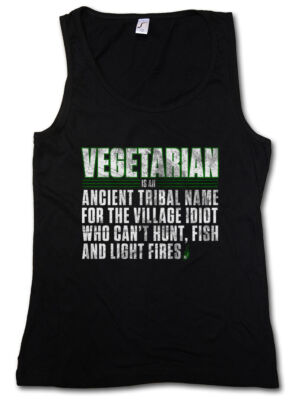 VEGETARIAN DAMEN TANK TOP Name Fun Vegan vegetarisch Veganer Essen ...