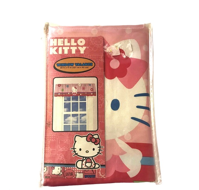 Pink Hello Kitty Window Valance 50 in X 17 In- Bedroom Playroom Decor ...