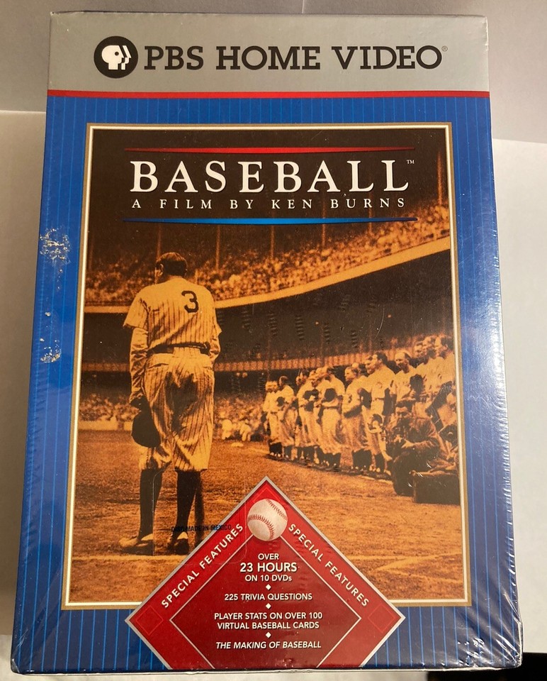 Baseball: A Film By Ken Burns, DVD 1994 Box Set PBS Home Video 10 DVD ...