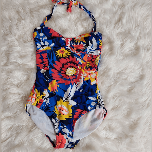 F&F multicolored One-piece Halter swimsuit | eBay