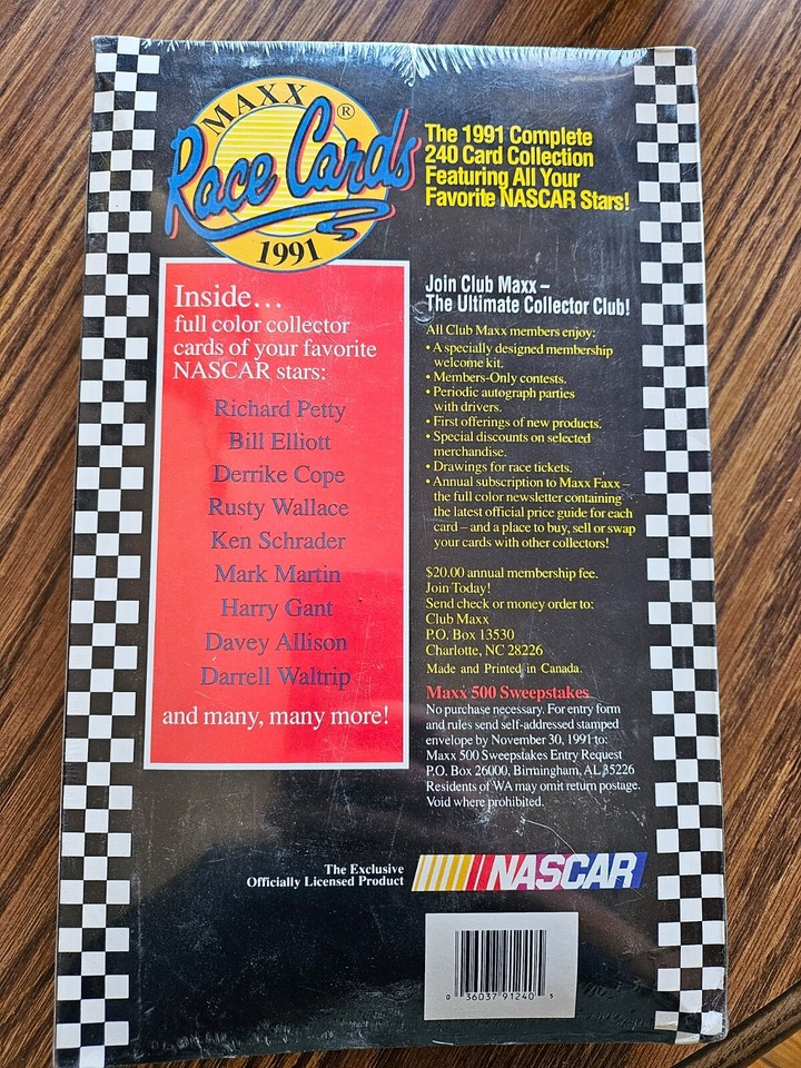 1991 Maxx Race Cards Complee 240 card Collection Factory Sealed NOS ...