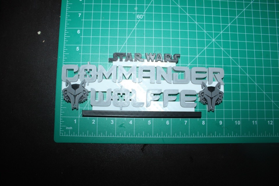 Commander Wolffe 3D printed Logo Art | eBay