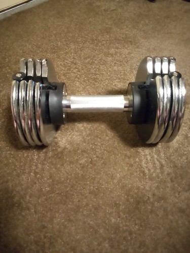 Weider Power Switch Adjustable Dumbbell 25 Ibs Weights | eBay