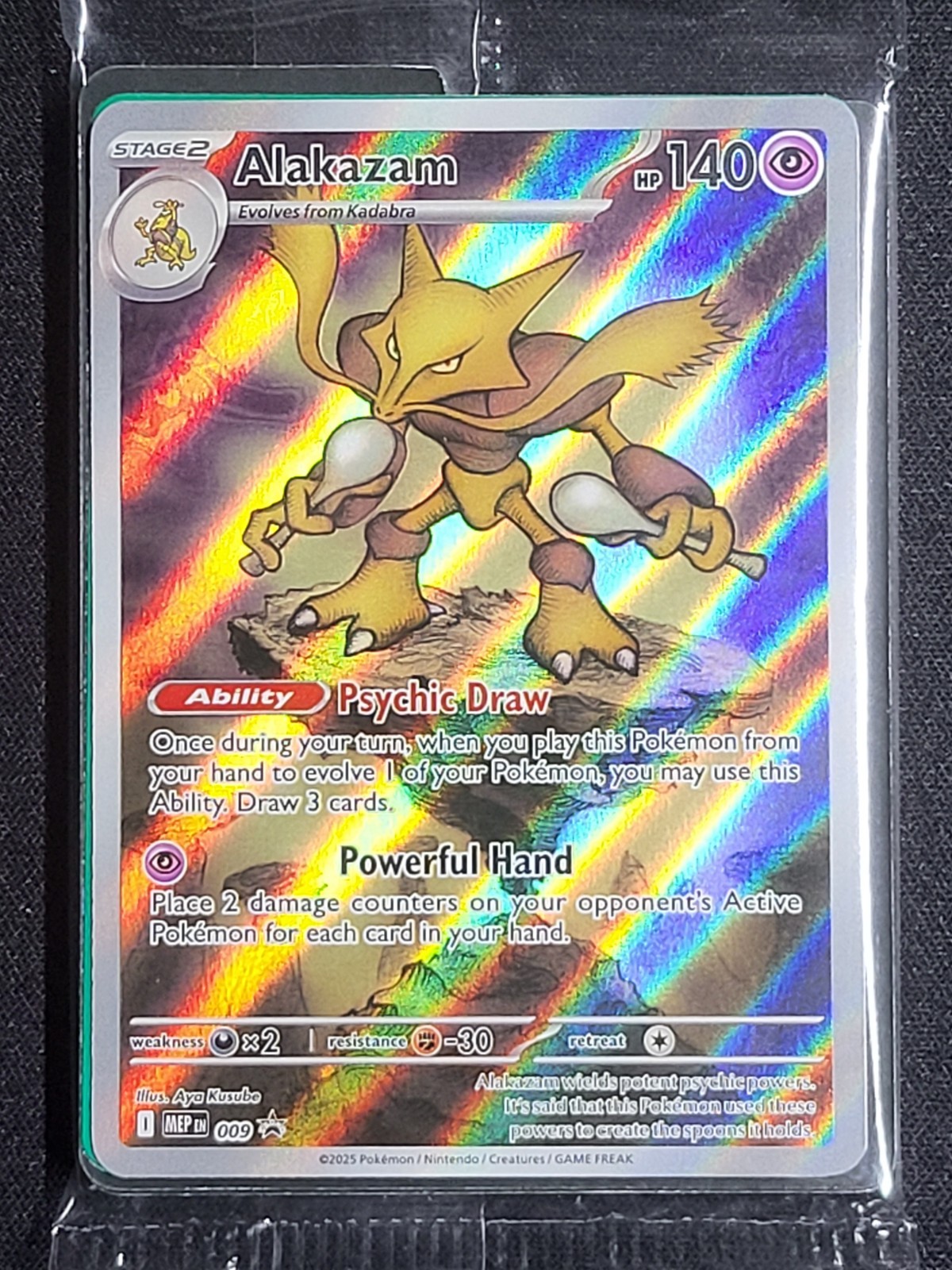 Alakazam MEP 009 (Sealed Black Star Promo) Mega Evolution Near Mint | eBay