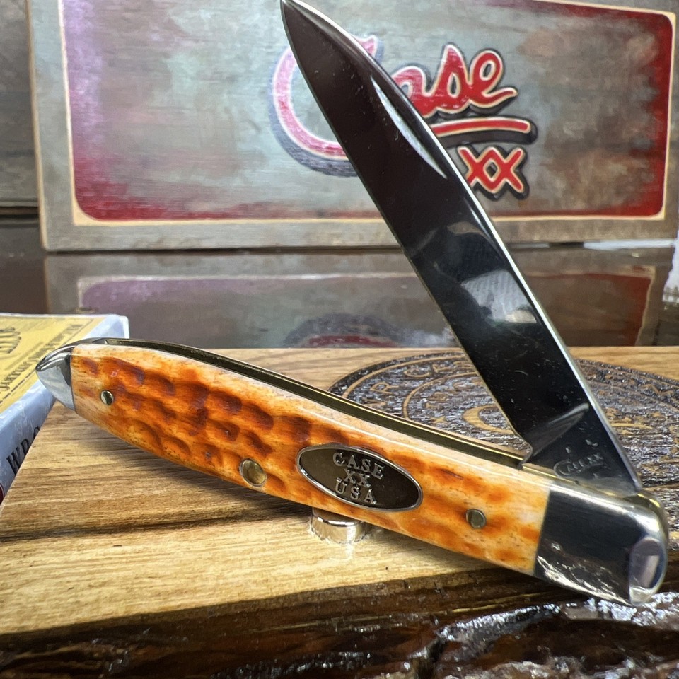 🔥RARE Case XX Standard Jig Whiskey Bone TEAR DROP Knife CV Blade | eBay