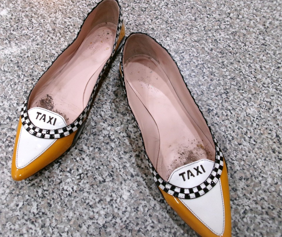 KATE SPADE New York GoGo Yellow/Black Patent Leather Taxi Cab Shoes-Sz ...