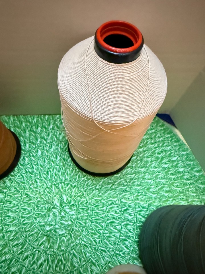 Vintage Large Spools of Commercial Sewing Thread (7) Some have Markings ...