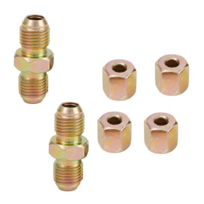 Two Way Brake Pipe Connectors with Female + Male Nuts 10mm x 1mm Pitch ...