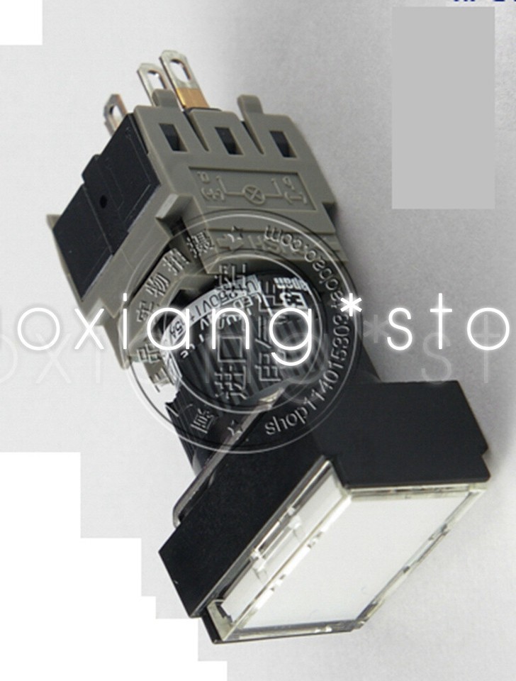1x AH165-TFW11 motor push button switch self-reset (1NO+1NC) hole ...