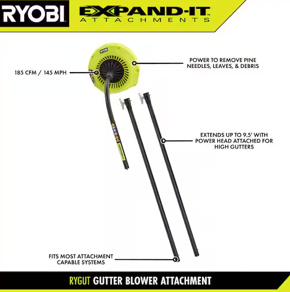 RYOBI Expand-It Gutter Blower Attachment | eBay
