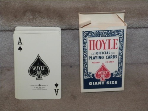 AWESOME HOYLE OFFICIAL PLASTIC COATED GIANT SIZE PLAYING CARDS 100% ...