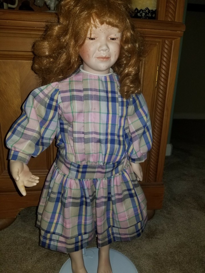 Porcelain Doll - 24” Tall Mary Van Osdell | eBay