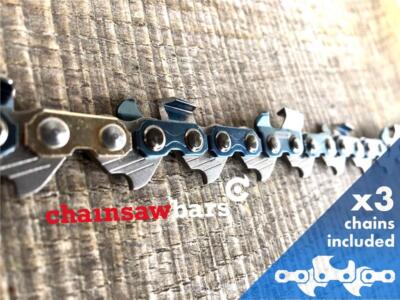 3x 36"[90cm] Oregon 75EXL Full Chisel Chains 029,MS290,034,MS340,MS341 ...