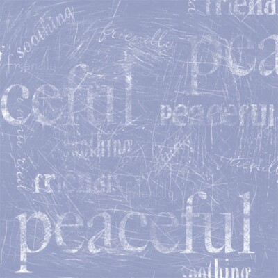 Peaceful word collage, scrapbook paper, Scrapbook Customs #34232 | eBay