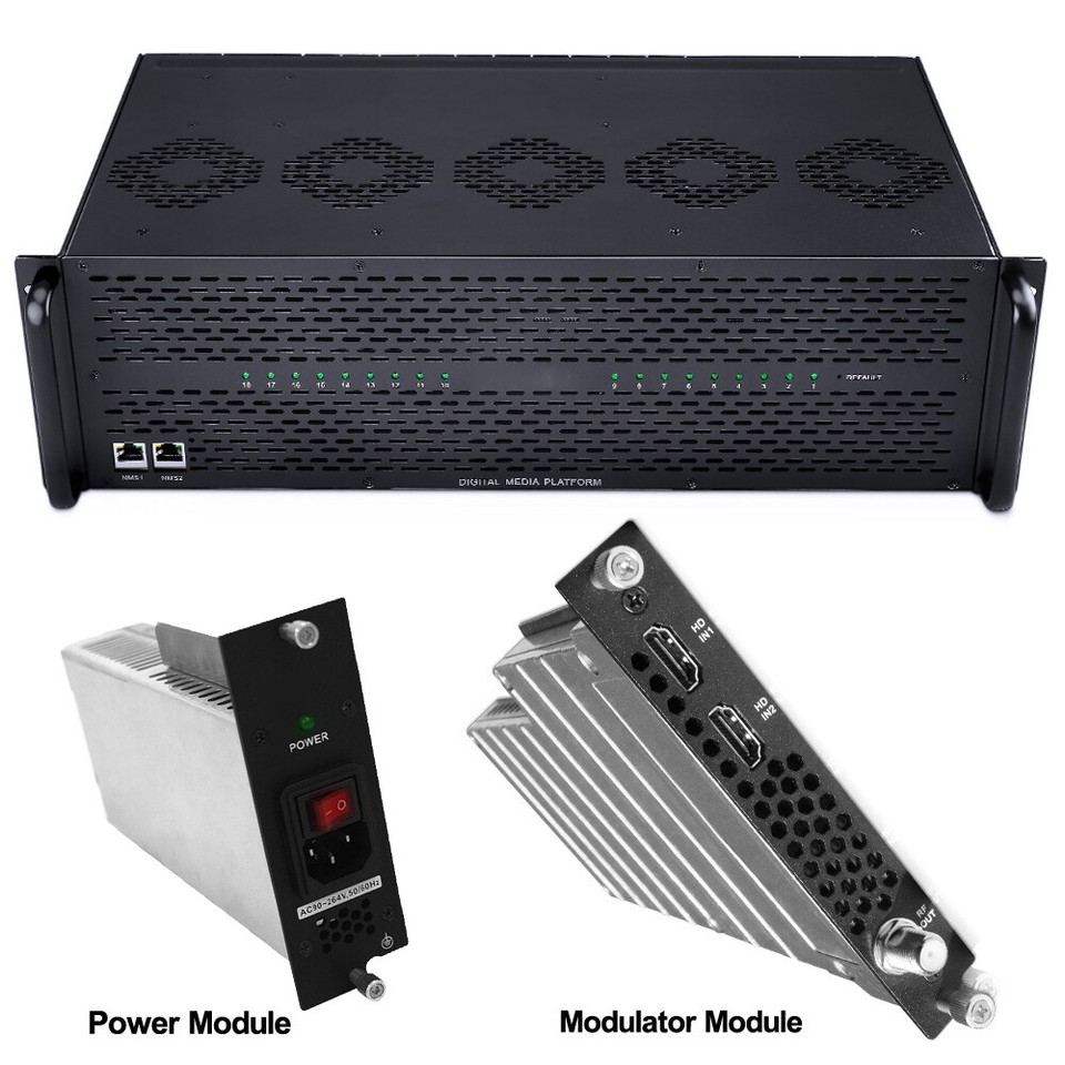 New Selling 32 Channel IP Video Converter 48 Channels HD Agile Analog ...