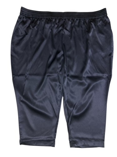 Jessica London 28W Capri Pants Shiny Rich Navy Blue Elastic Waist ...