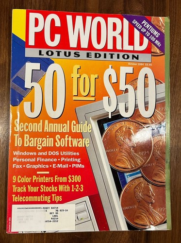 Vintage October 1994 PC World Magazine - Lotus Edition - PC Computers ...