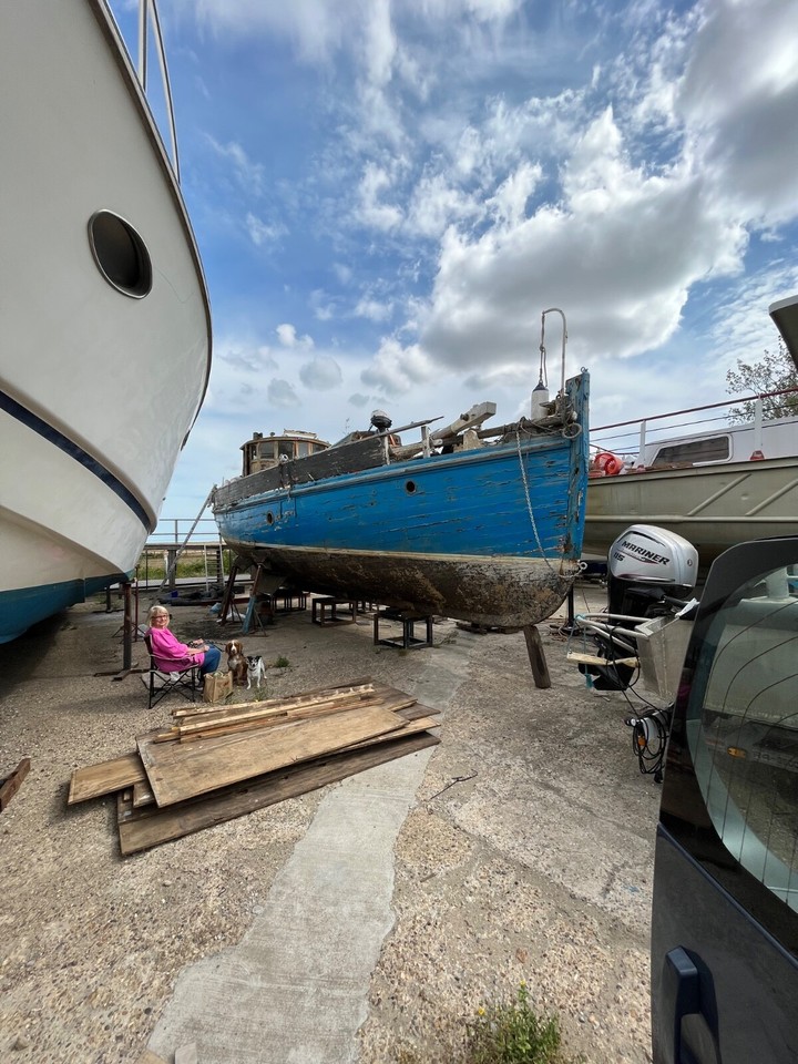 Historic Cornish lugger, Wooden fishing boat | eBay UK