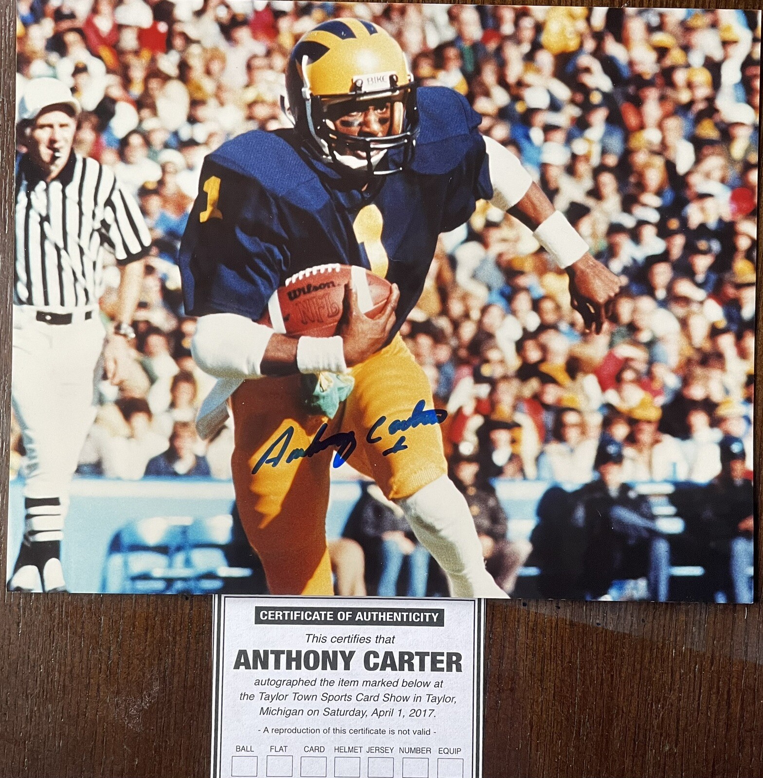 Anthony Carter Michigan Autographed 8x10 w COA Close Up | eBay