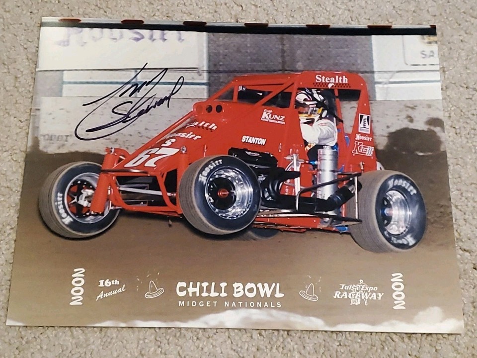 Tony Stewart SIGNED 11x14 Photo 2002 Chili Bowl Midget Nationals Winner ...