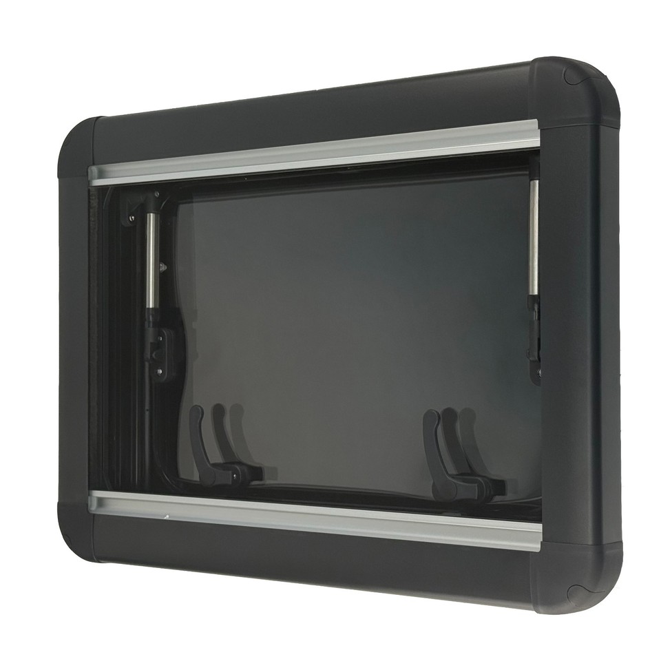 Tinted Flat Camper Van Cassette Window With Black Blind Frames Caravan ...