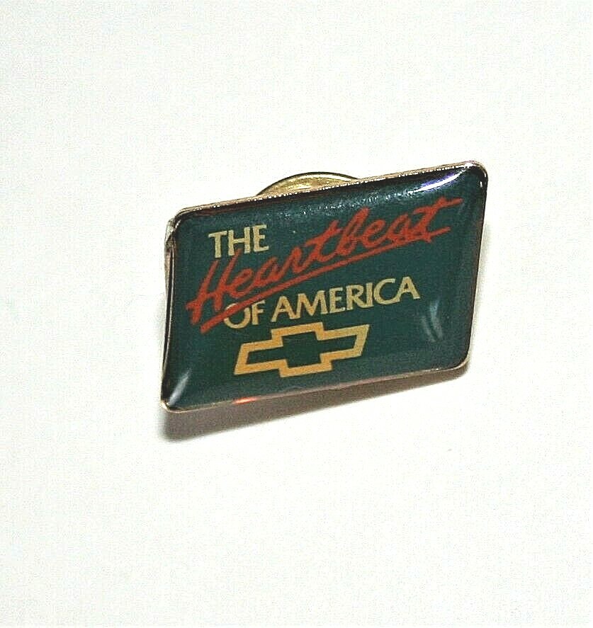 1980s Chevrolet Heartbeat of America Chevy Car Racing Lapel Hat Pin New ...