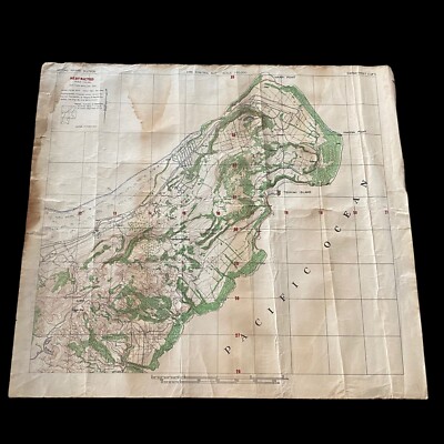 RARE! WWII 1944 Saipan 2nd Marine Division "RESTRICTED" Operation ...