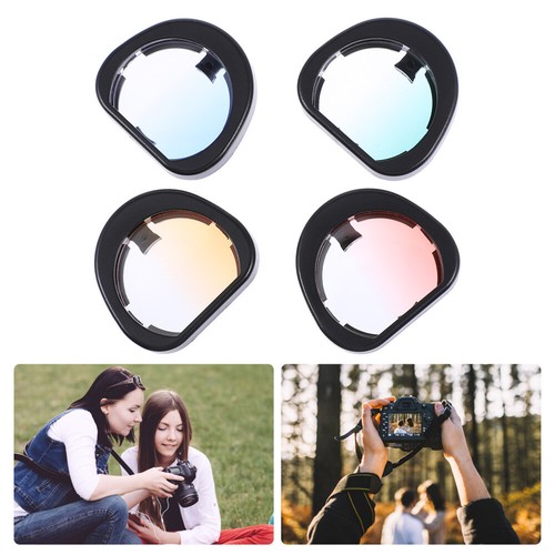 4 Pcs Colored Lens Filter Graduated Colored Filters Camera Polarizer ...