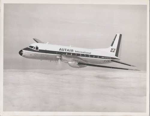 AUTAIR AVRO 748 G-ATMI HS748 ORIGINAL VINTAGE MANUFACTURERS PHOTO | eBay