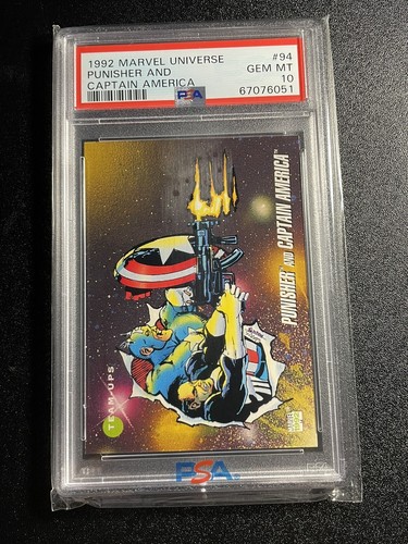 1992 Marvel Universe Punisher and Captain America #94 PSA 10 GEM MINT ...