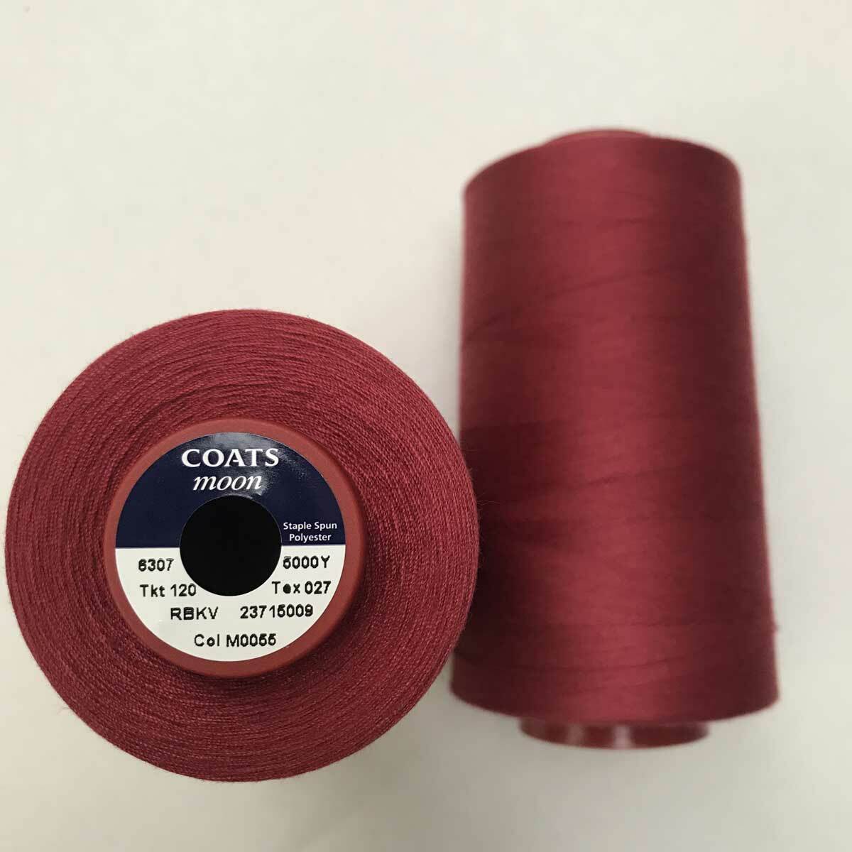 Coats Moon Overlocking Thread Sewing Machine Thread 120 5000 Yard Cones ...