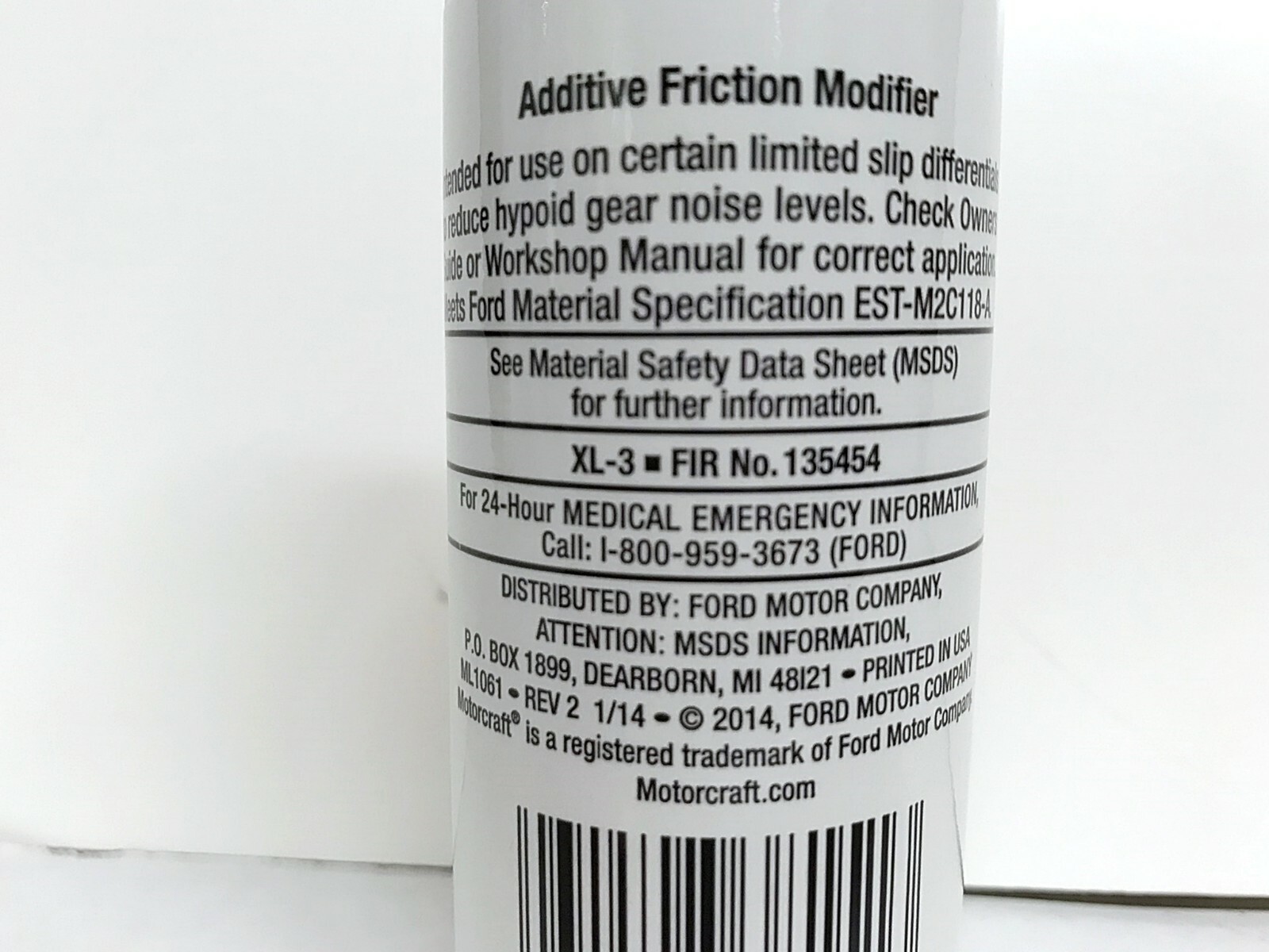 Motorcraft XL-3 XL3 Ford rear axle additive friction modifier 4 oz ...