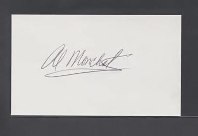 Al Monchak Signed 3X5 Index Card (Phillies) (1940 Debut) | eBay